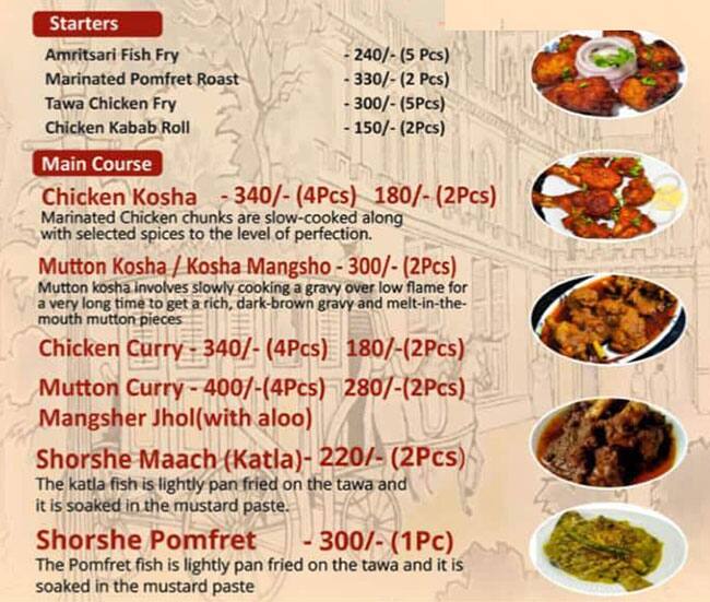 Menu at Little Kolkata Cuisine, New Delhi