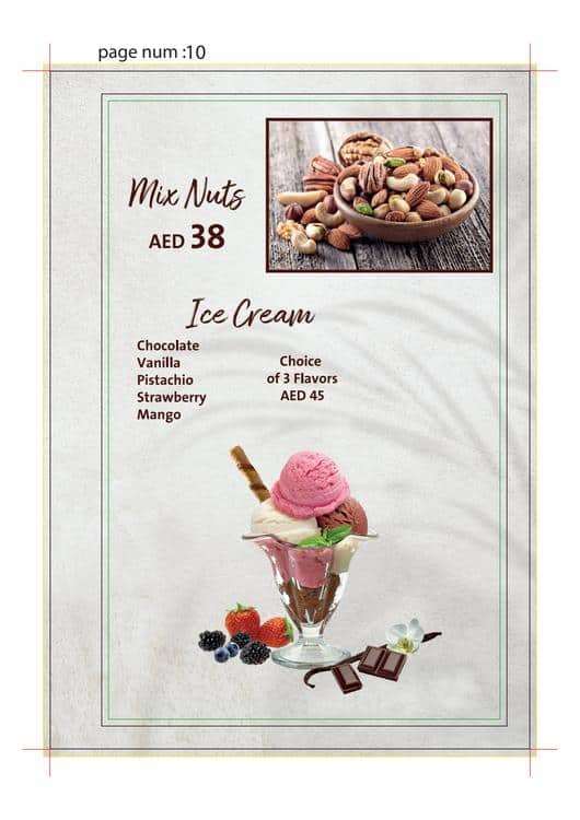 Menu of The Kana Cafe, Business Bay, Dubai