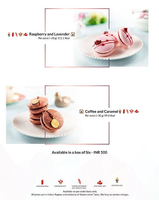 Menu at Nutmeg, Kolkata