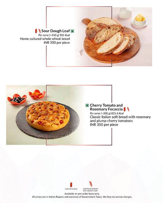 Menu at Nutmeg, Kolkata