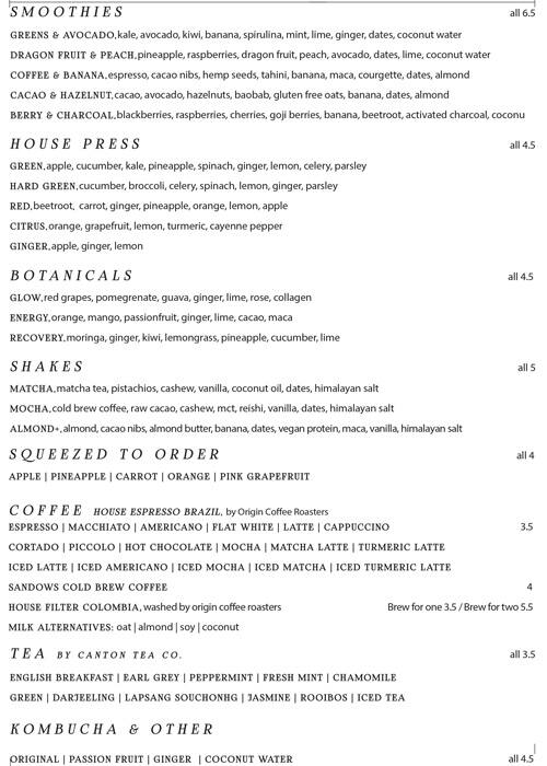 Menu at Kettner's pub & bar, London