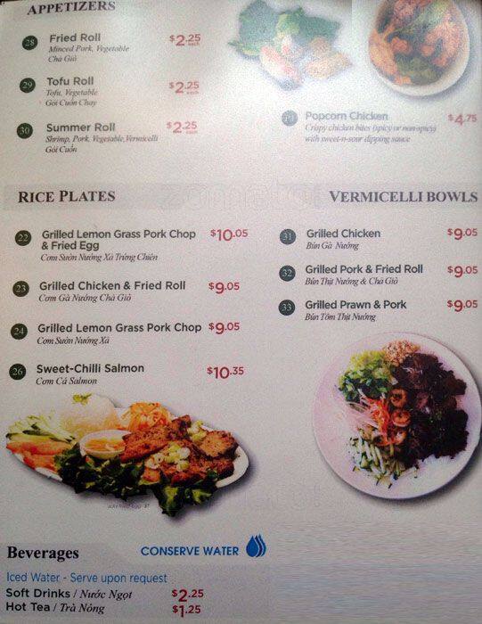 Pho Hoa Menu, Menu for Pho Hoa, Mountain View, Mountain View ...