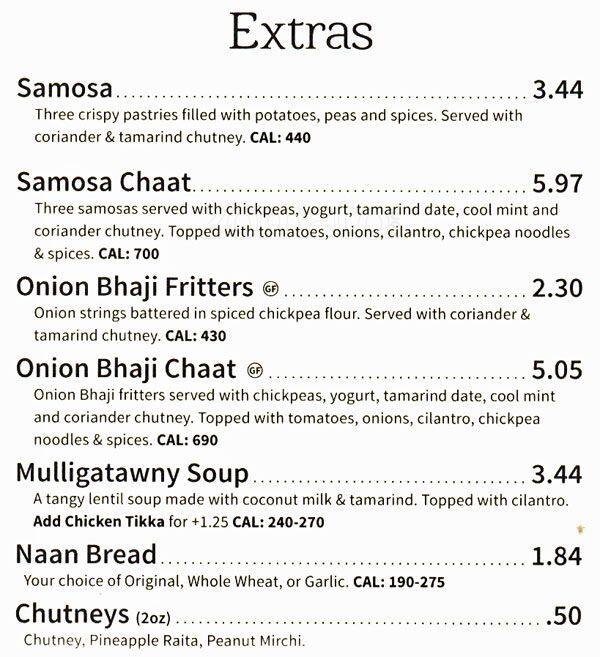 Menu at Deep Indian Kitchen restaurant, West New York, Columbus Circle