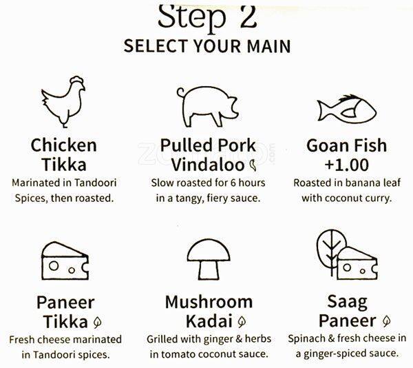 Menu at Deep Indian Kitchen restaurant, West New York, Columbus Circle