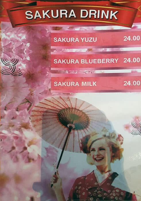 Menu at Ichiro Ramen restaurant, West Jakarta, lippo mall puri
