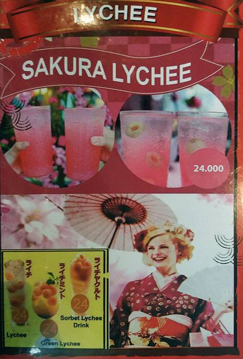Menu at Ichiro Ramen restaurant, West Jakarta, lippo mall puri