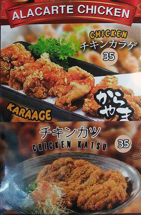 Menu at Ichiro Ramen restaurant, West Jakarta, lippo mall puri