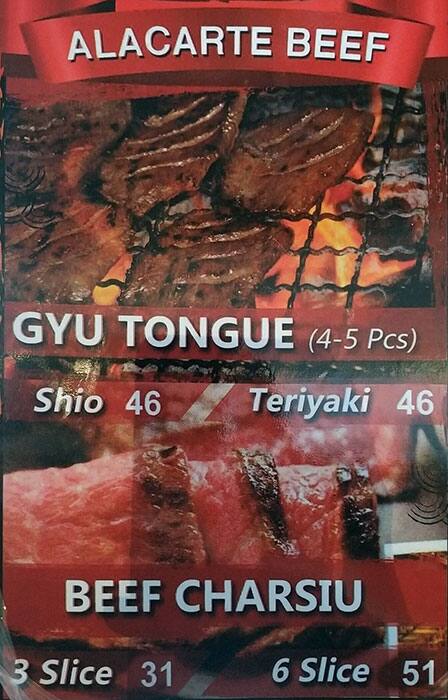 Menu at Ichiro Ramen restaurant, West Jakarta, lippo mall puri