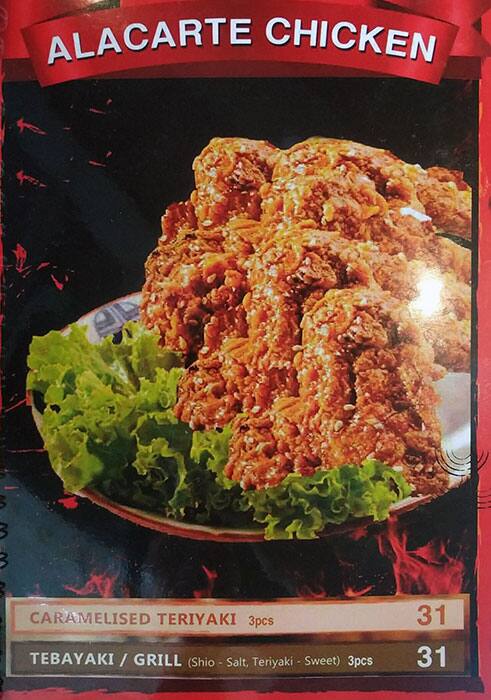 Menu at Ichiro Ramen restaurant, West Jakarta, lippo mall puri
