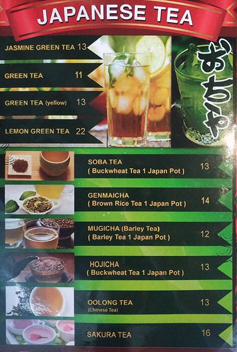 Menu at Ichiro Ramen restaurant, West Jakarta, lippo mall puri