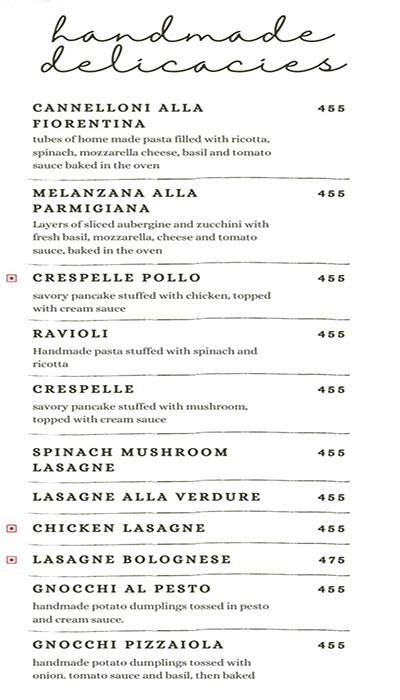 Menu at Capri Wings, Noida