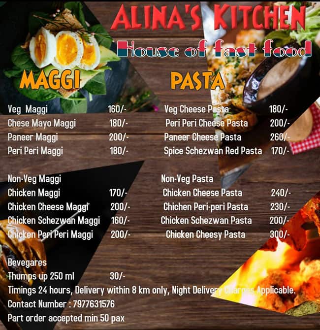 Menu at Alina kitchen, Mira Bhayandar