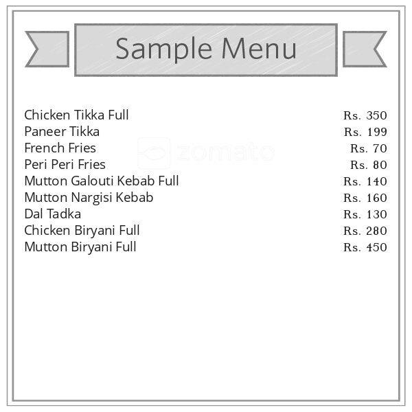 Menu of The Kitchen Story, Gomti Nagar, Lucknow