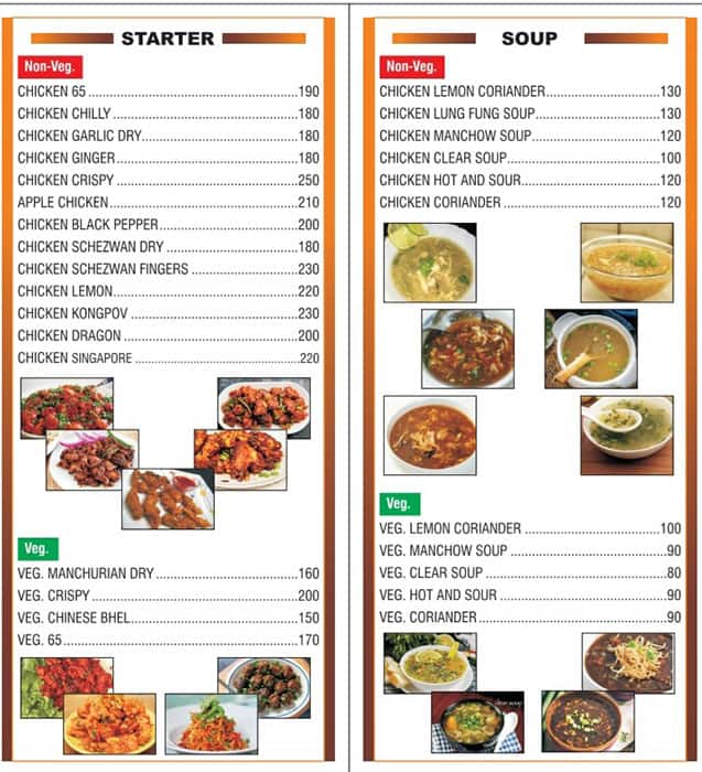 Menu of Psycho Food Court, Malad East, Mumbai