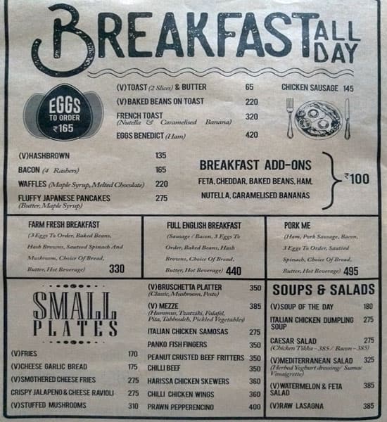 Menu at Sandy's Kitchen & Chocolate Laboratory, Chennai, No.84