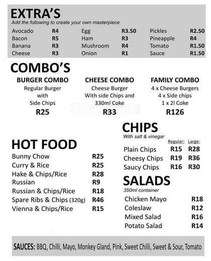 Menu at Funky Panda Chinese Food & Sushi Bar, Pretoria