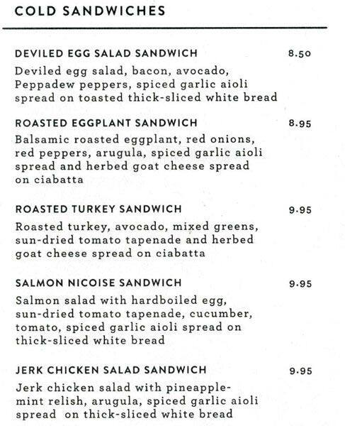 Menu at Soma Eats restaurant, San Francisco, 186 2nd St