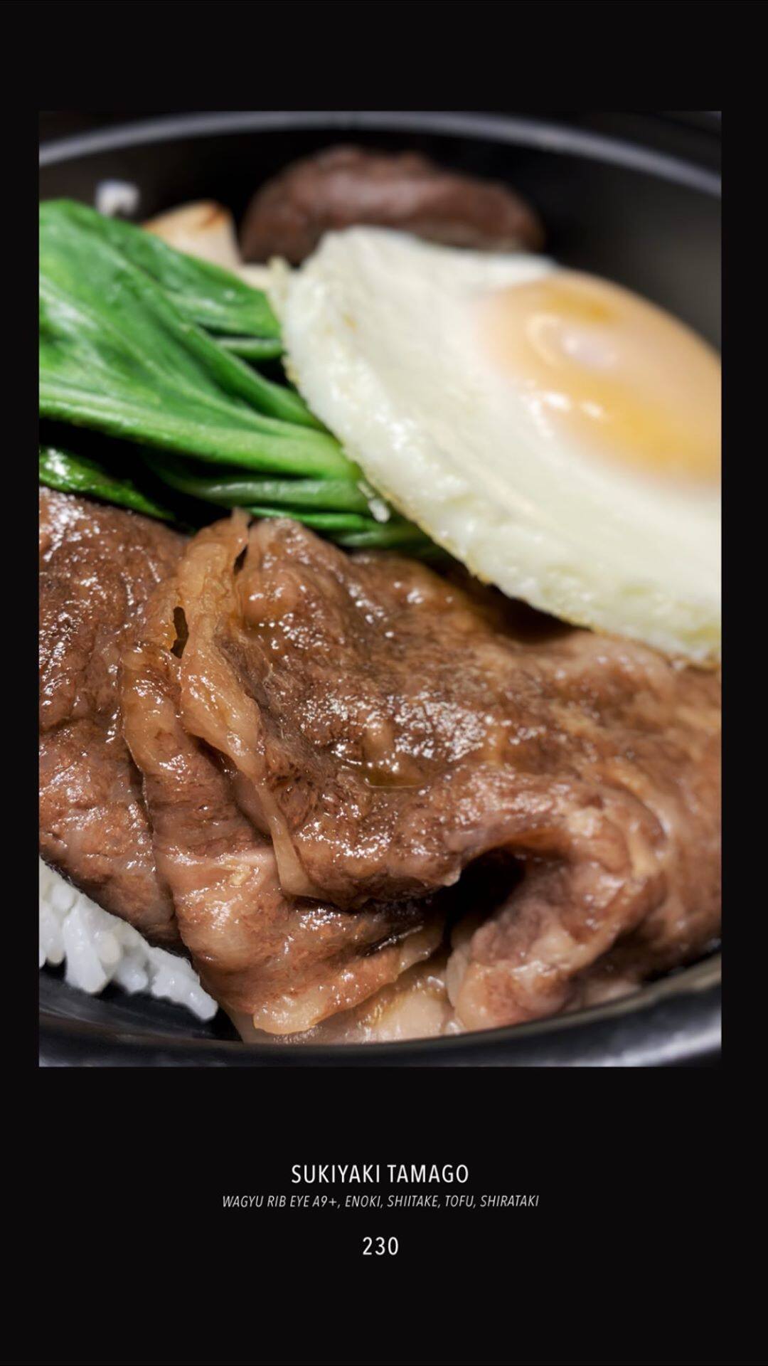 Menu at Yawara Private Dining restaurant, Jakarta