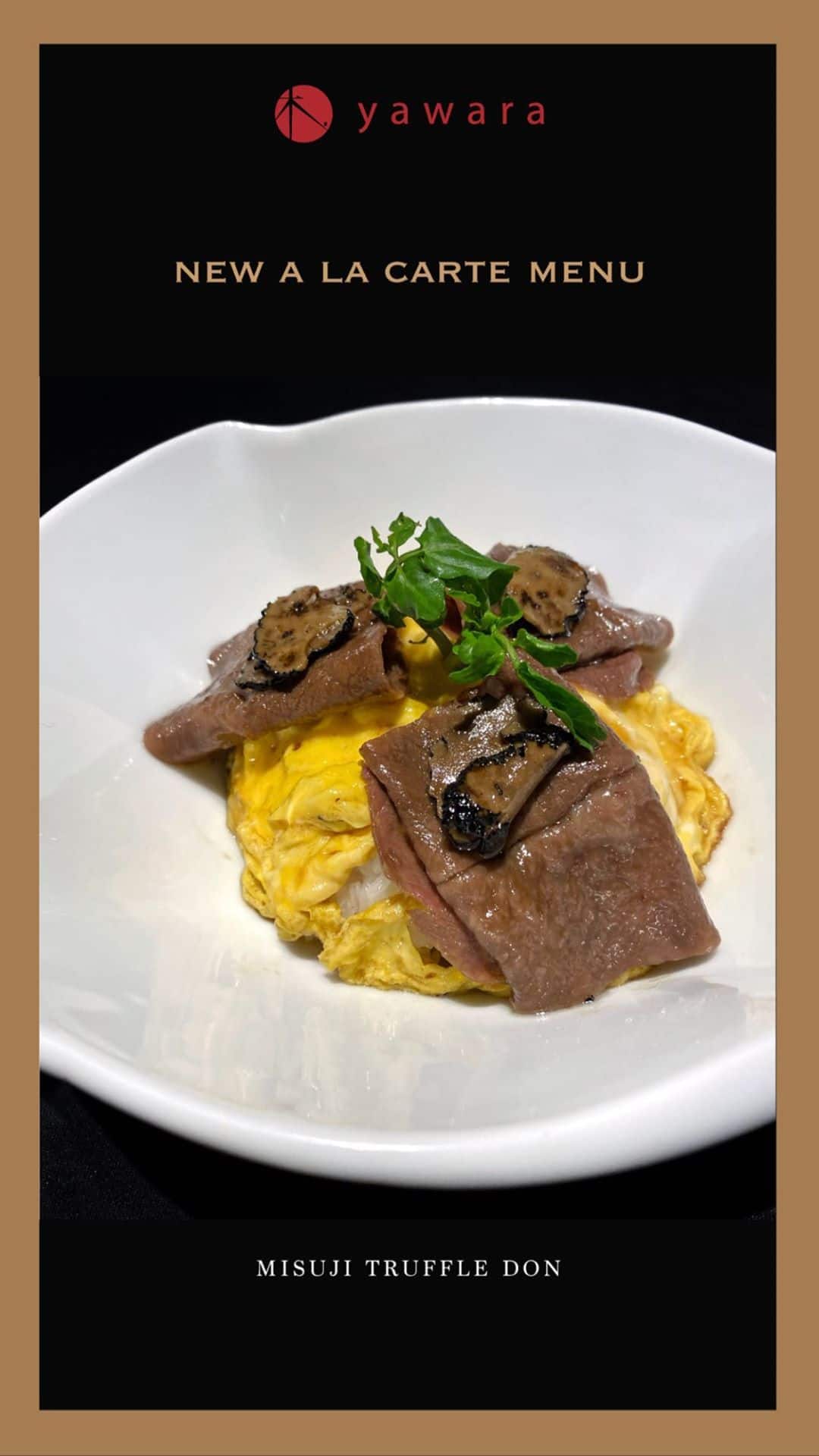 Menu at Yawara Private Dining restaurant, Jakarta