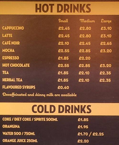 Menu at Panopolis London Liverpool Street restaurant, London, Near ...