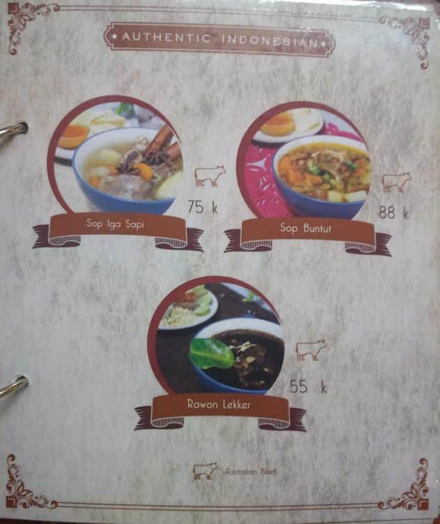 Menu at The Hidden Cafe, Jakarta, Apartment Sudirman Park B/GF/06 (main ...