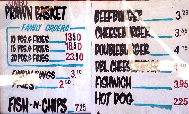 Menu at Frisko Freeze restaurant, Tacoma
