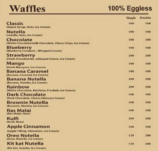 Waffle Town Menu, Menu for Waffle Town, Anand Vihar, New Delhi - Zomato