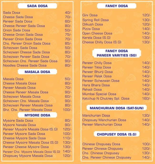 Menu of Ketchup N Chutney, Mira Road, Mumbai