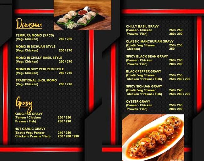Menu at Thai-Chi Asian, Thane