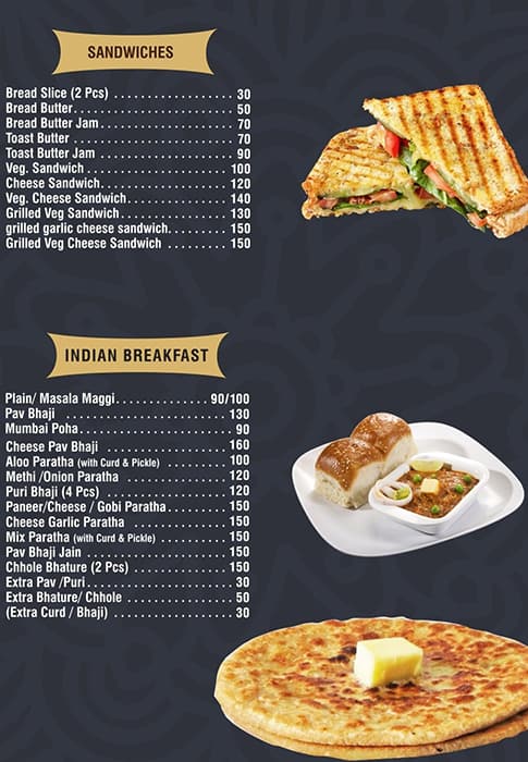 Menu of Amrut, Calangute, Goa