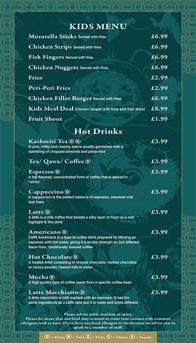 Menu at Spice Village Tooting Pakistani Restaurant, London