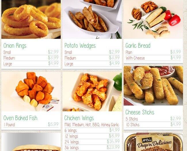 Menu at Popular Pizza pizzeria, Brampton, 860 N Park Dr