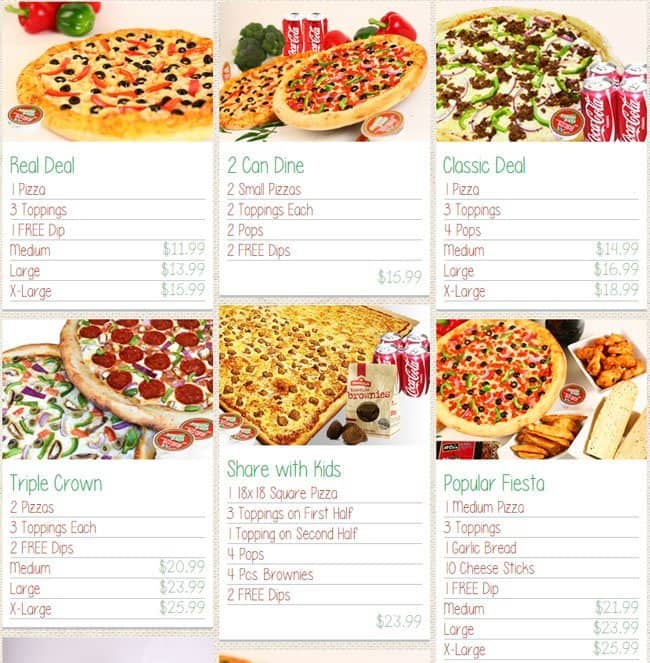 Menu at Popular Pizza pizzeria, Brampton, 860 N Park Dr