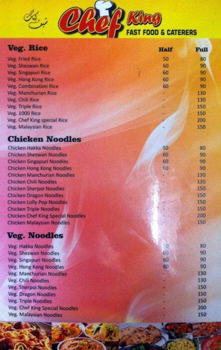 Menu at King,S Burger Corner, Thane