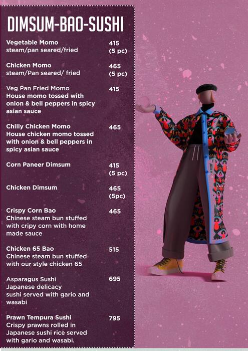 Menu at Chapter Twelve, Faridabad