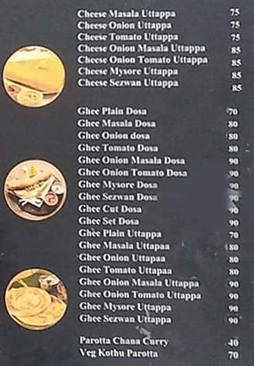 Menu at Appa idli & Dosa, Pune