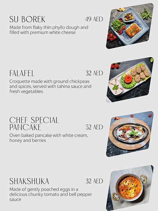 Menu of Navat Tea House, Downtown Dubai, Dubai
