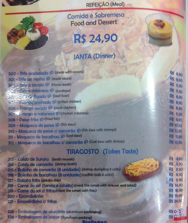 Menu em O Poderoso Açaí da Nanda pub & Bar, Salvador, Rua Conselheiro ...