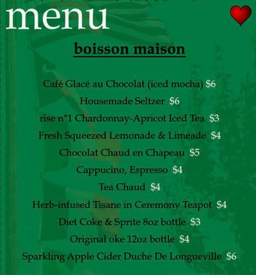 Menu at rise pub & bar, Dallas