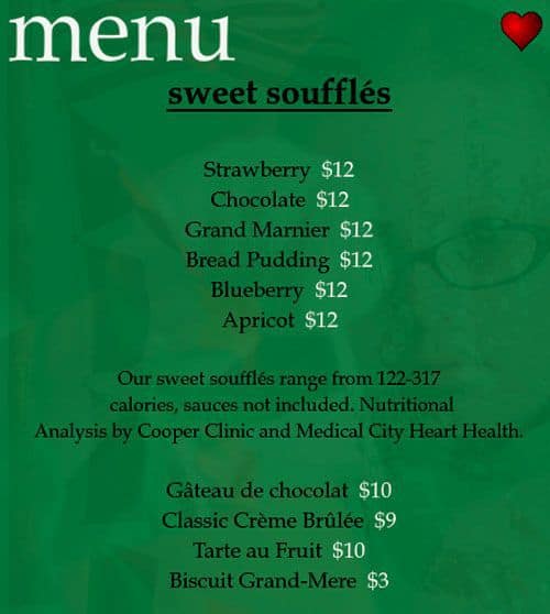 Menu at rise pub & bar, Dallas