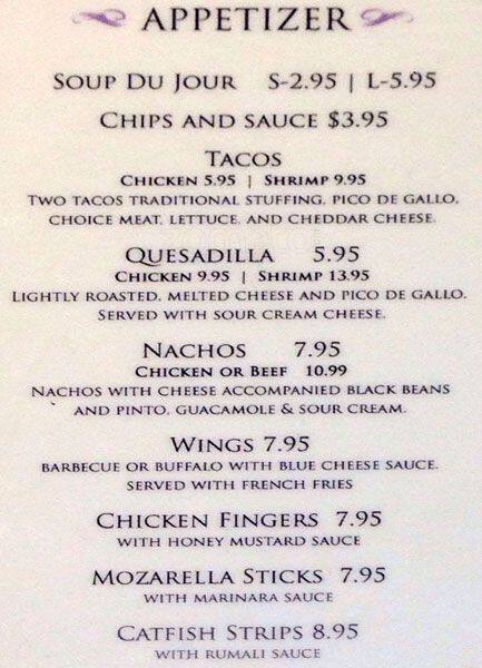 Menu at L'Violet Restaurant and Lounge, New York City, 535 E Tremont Avenue