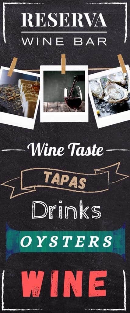 Menu at Reserva Wine bar, Matosinhos