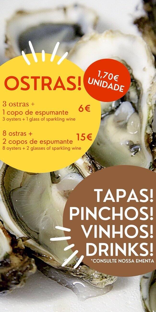 Menu at Reserva Wine bar, Matosinhos