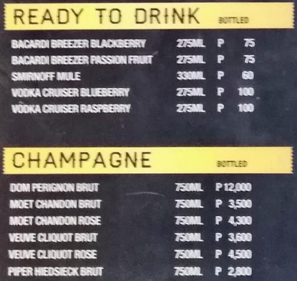 Menu at The Distillery pub & bar, Taguig, 108