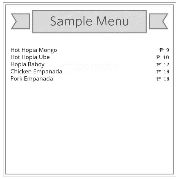 Menu at Globake Corporation, Pasig