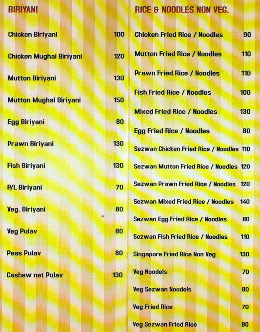 Menu at Awesome Restaurant, Chennai, 9