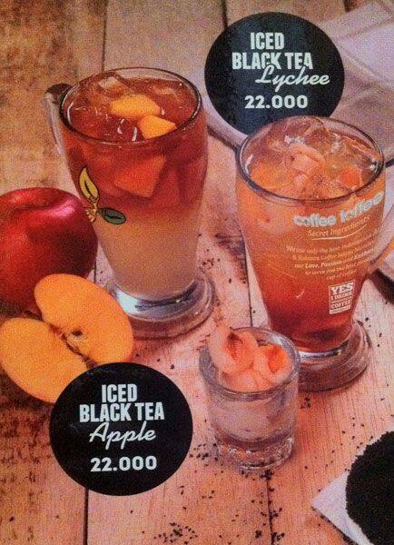 Menu at Coffee Toffee cafe, Jakarta, Sovereign Plaza