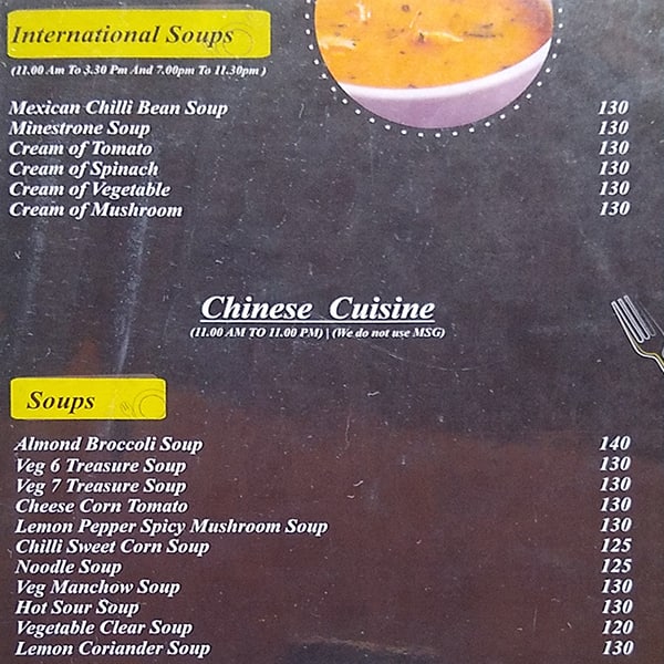 Menu of Multi Spice, Pune-Solapur Road, Pune