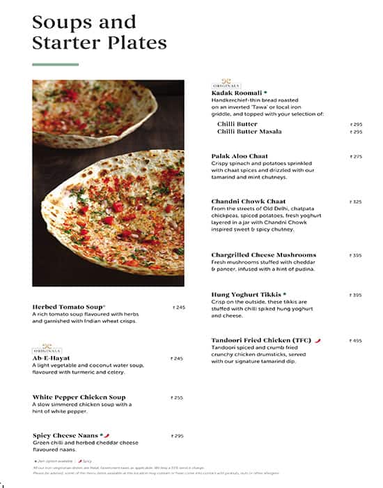 Menu at Copper Chimney, Pune, Nagar Rd