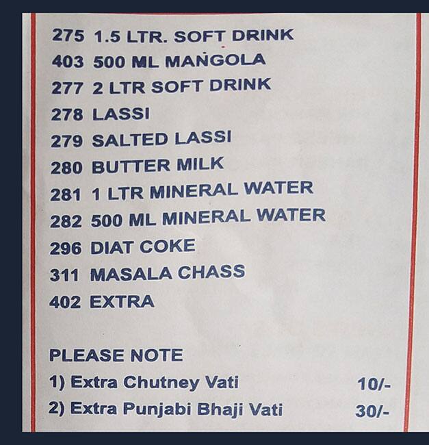 Menu at Shree ram sandwich corner, Mumbai, Ganapatrao Kadam Marg
